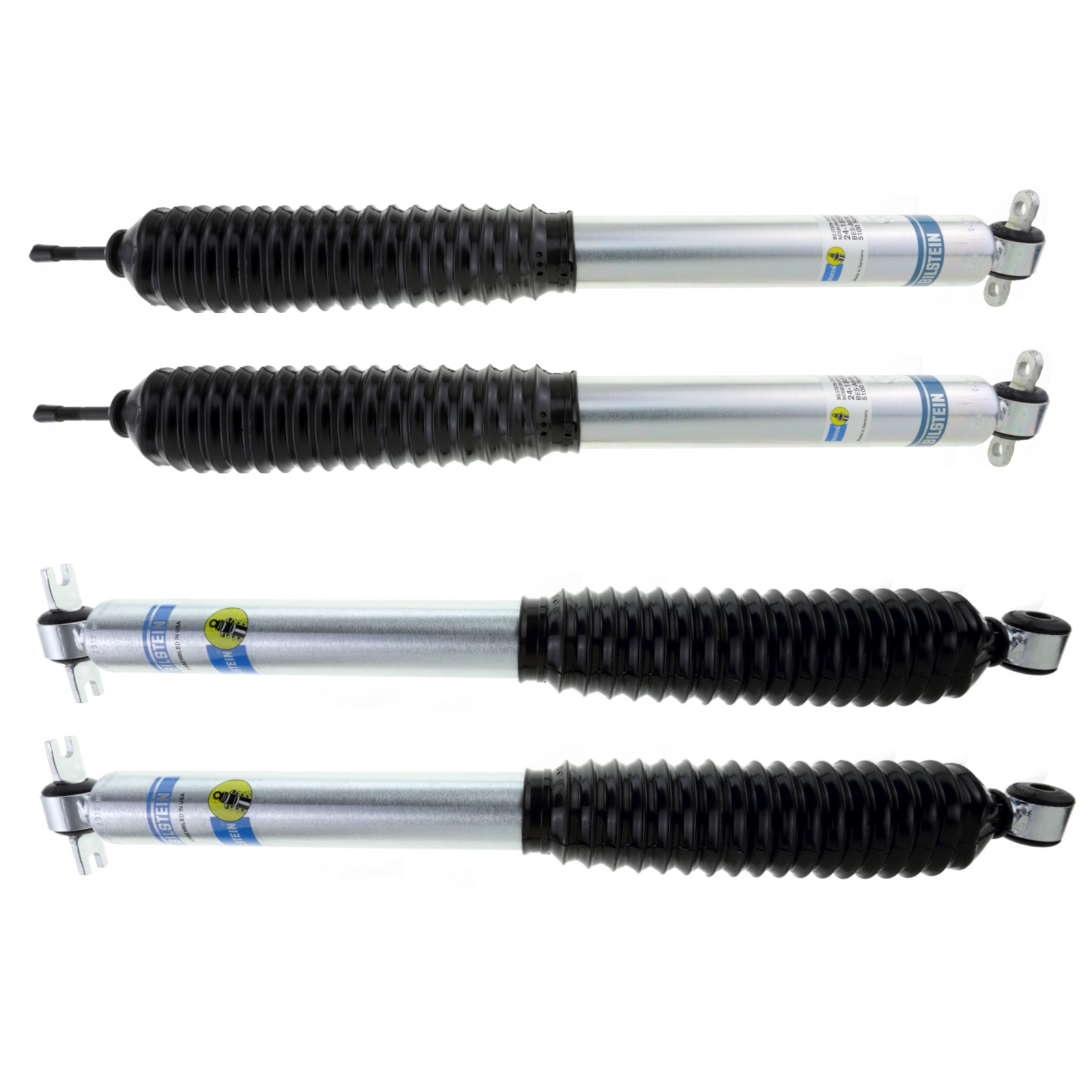 Shock Set 1997-2006 4" Lifted Jeep Wrangler Bilstein B8 5100 ...