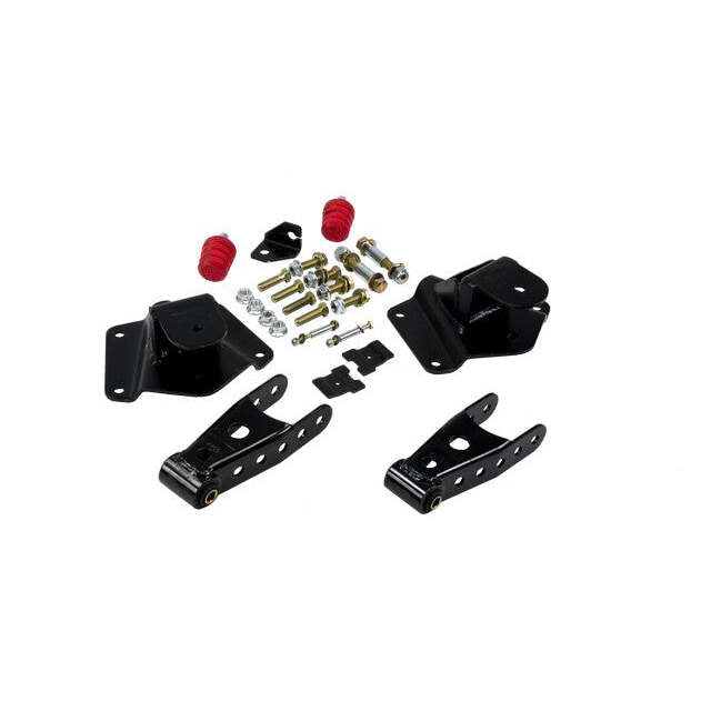 Belltech 6636 Leaf Spring Hanger Lowering Kit 4" Drop Leaf Spring Shac ...