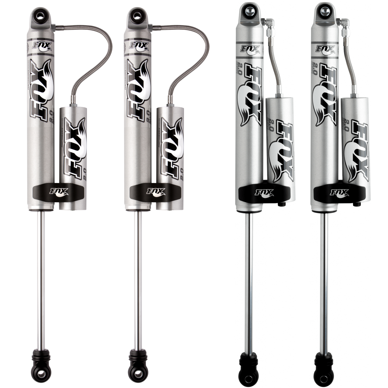FOX Performance 2.0 Smooth Body Reservoir Shock Kit 4-6" Lift 985-24-1 ...