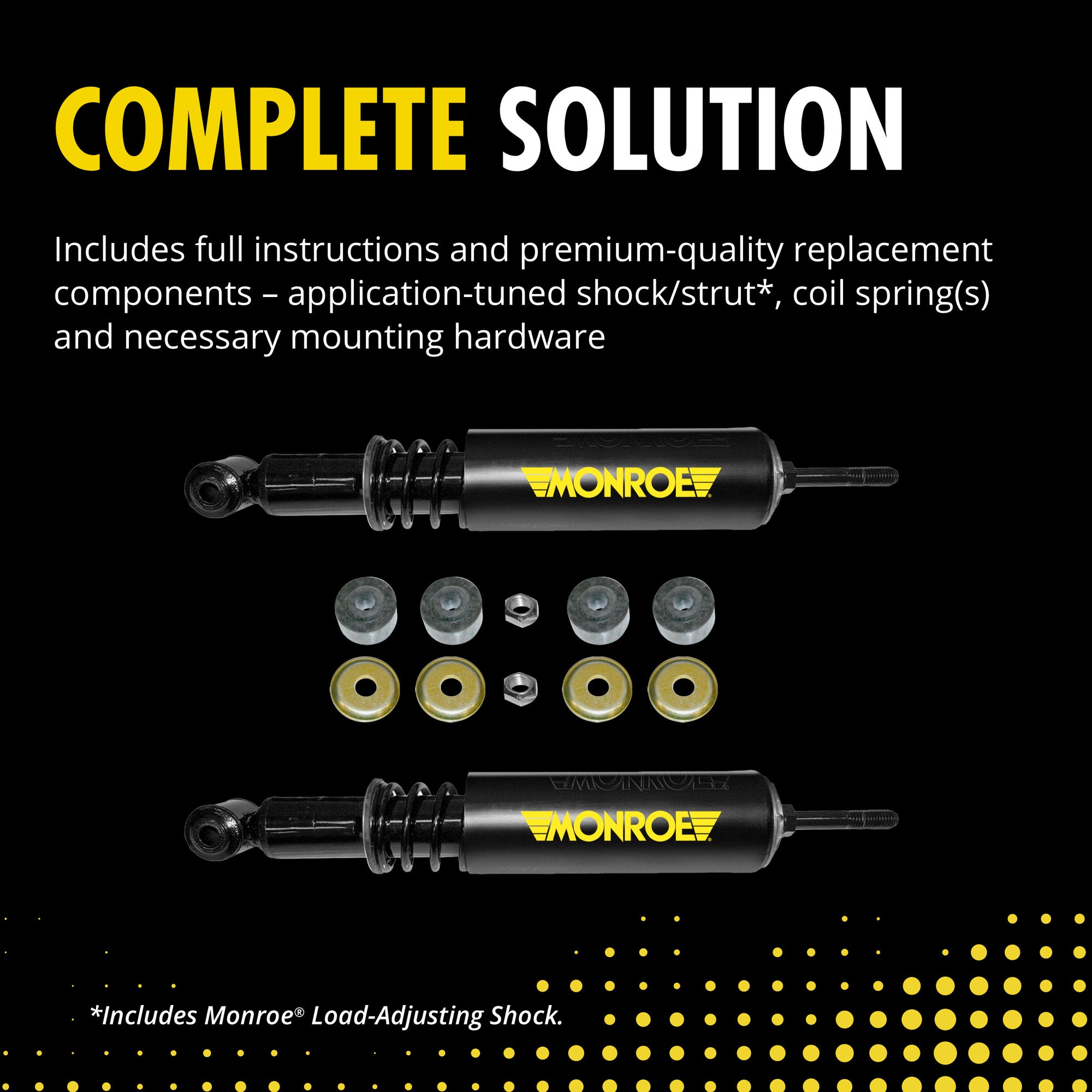 Monroe 90009C Rear Air Shock to Load Assist Shock Conversion Kit Cadil ...